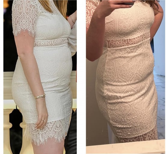 5 Feet 9 Female 20 Lbs Fat Loss Before And After 205 Lbs To 185 Lbs