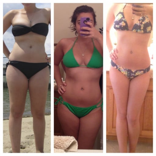 5 Feet 3 Female 25 Lbs Weight Loss Before And After 145 Lbs To 120 Lbs