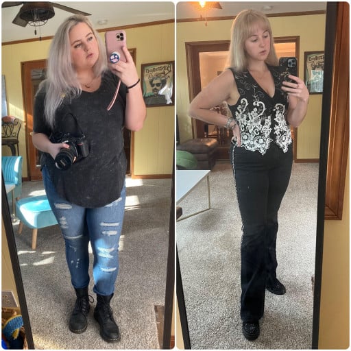 Before And After 80 Lbs Weight Loss 5 Feet 4 Female 240 Lbs To 160 Lbs